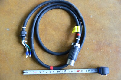 Electric power cable, cord, w 50A Hubble Twist Lock on SOOW 3/C 6AWG ...