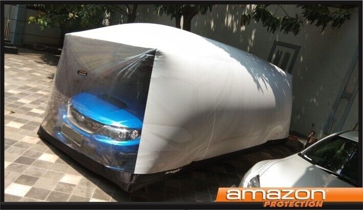 AMAZON PROTECTION CAPSULE CAR BUBBLE COVER MODERATE OUTDOOR 177.2" x 82 ...