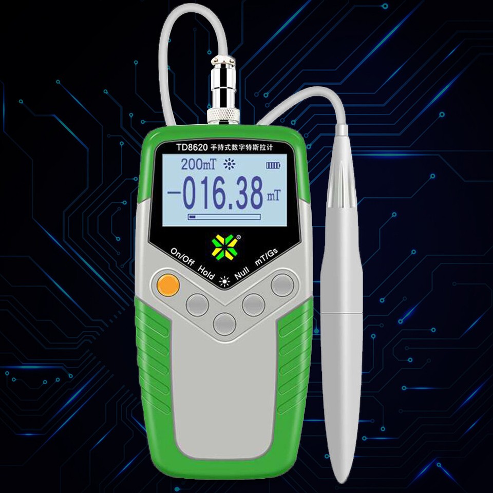 Handheld Digital Gauss Meter Surface Magnetic Field Tester Magnetic ...
