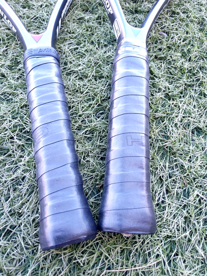 2x Tennis Racquets, Dunlop i-zone 5 & Impact Comp TI, New Grips | eBay
