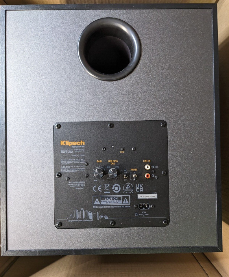 Klipsch- High-Performance - Wireless 12" Front Firing Subwoofer - R ...