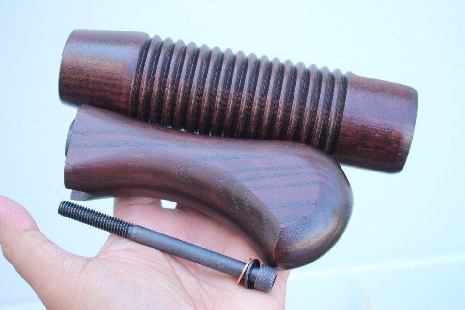 CUSTOM MOSSBERG SHOCKWAVE 590, 20 GA FOREND & STOCK WOOD FURNITURE LOOK ...