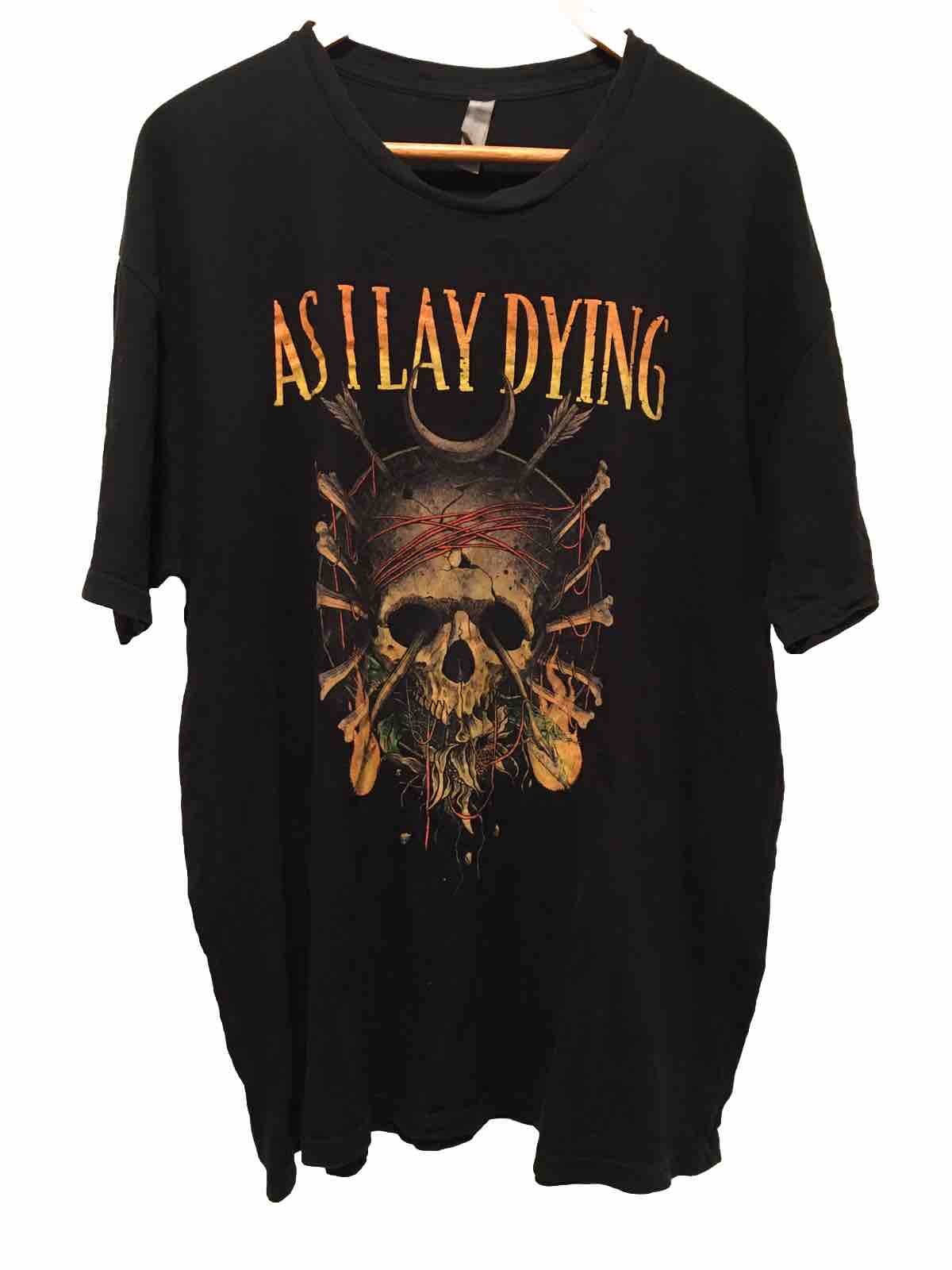 Rare As I Lay Dying Skull Crossbones Metalcore Black … - Gem