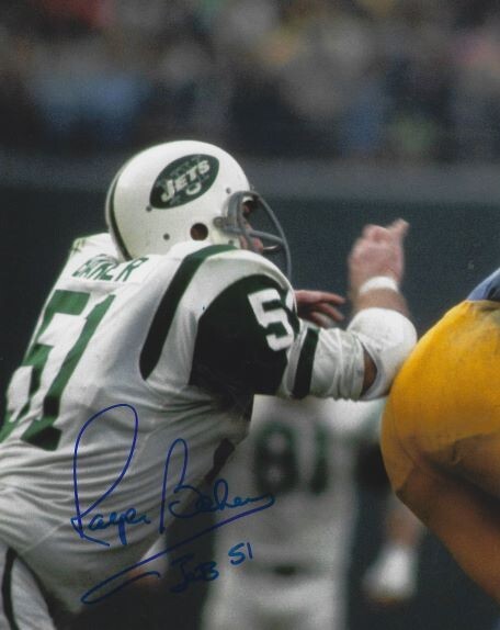Autographed RALPH BAKER New York Jets 8x10 Photo - COA | eBay