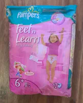 Vintage 2006 Diapers PAMPERS Feel N Learn 12 nappies-17+kgs NEW ...