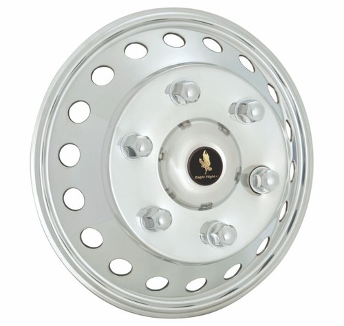 4 fits Sprinter Van 2007-2024 16" Dual Steel Wheel Simulators Dually ...