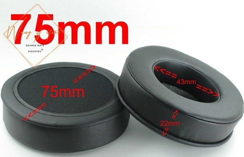 Full Size Thick Memory Foam Over Ear Pads Headphone Replacement ...