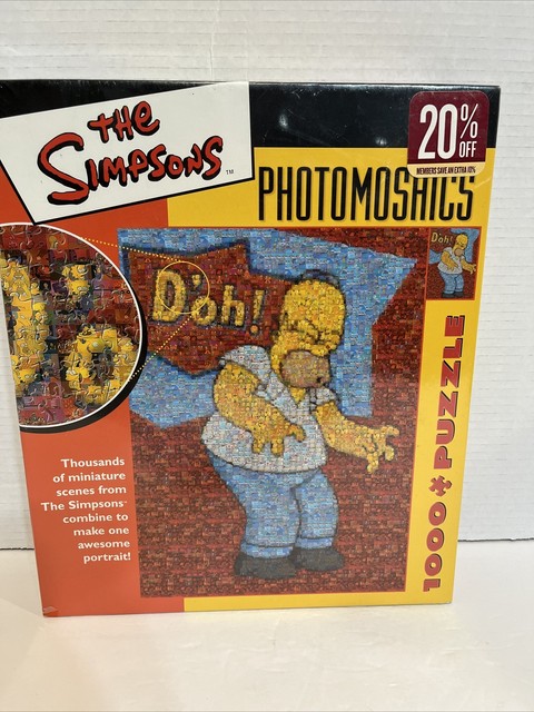 2002 Photomosaics Puzzle The Simpsons Homer 1000 Pcs for sale online | eBay