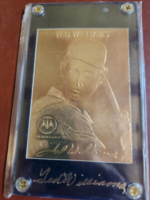 1996 Ted Williams 22kt. Gold Card - The Splendid Splinter | eBay