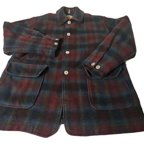 VTG Woolrich Mackinaw Quilted Hunting Jacket, Buffalo Tartan Plaid XL ...