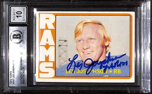 1972 Topps 247 Les Josephson BGS Auto 10 Autographed BVG Authentic ...