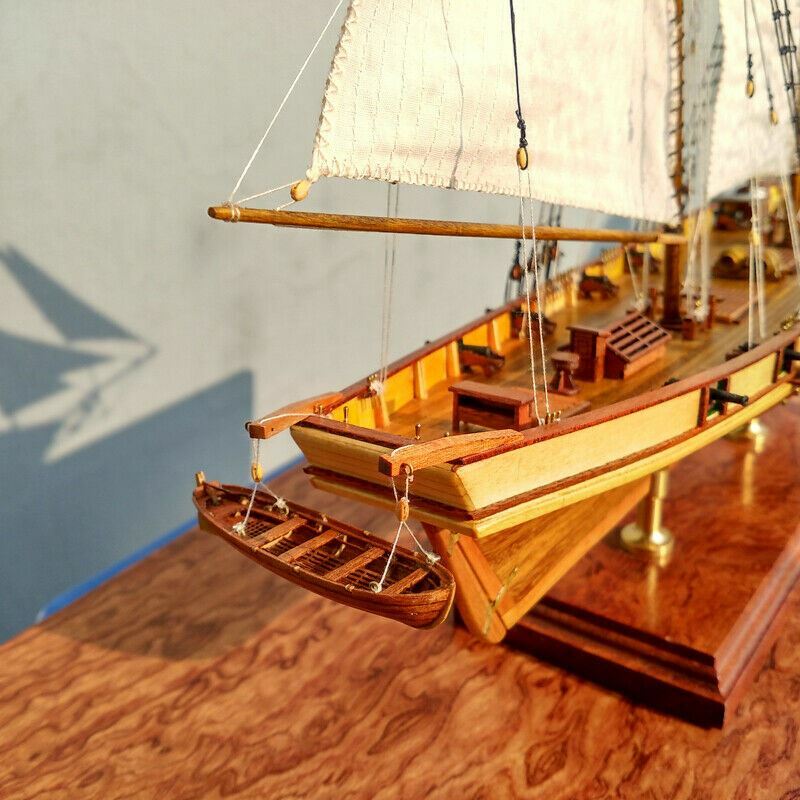 Scale 1/96 Laser-Cut Wooden Sailboat Model Kit: The HARVEY 1847 Ship ...