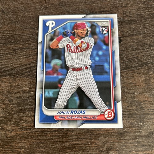 Johan Rojas 2024 Bowman #86 Rookie Philadelphia Phillies RC | eBay