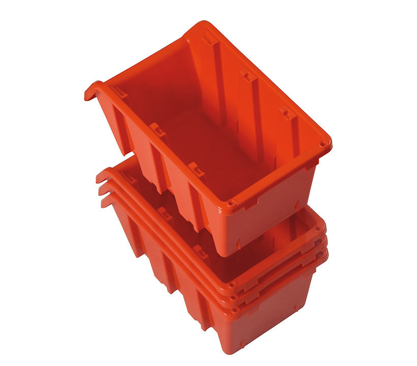 SET 100 PCS PLASTIC STORAGE BINS BOXES 60 x 115 x 80 mm (2,4 x 4,5 x 3 ...