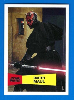 STAR WARS TBT DARTH MAUL VARIANT CARD NO.131 TOPPS 2023 W/TOP LOADER | eBay