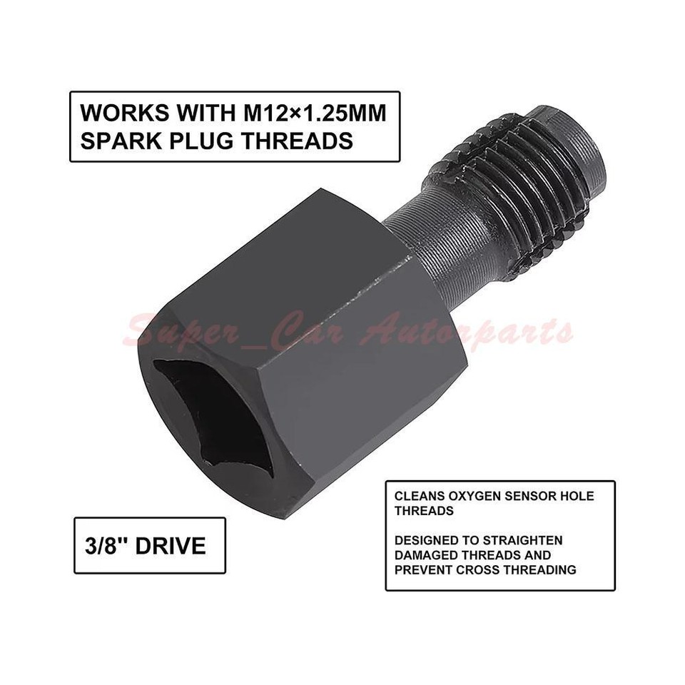 5pcs Oxygen O2 Sensor Socket Remover/Installer Thread Chaser Tool Set ...