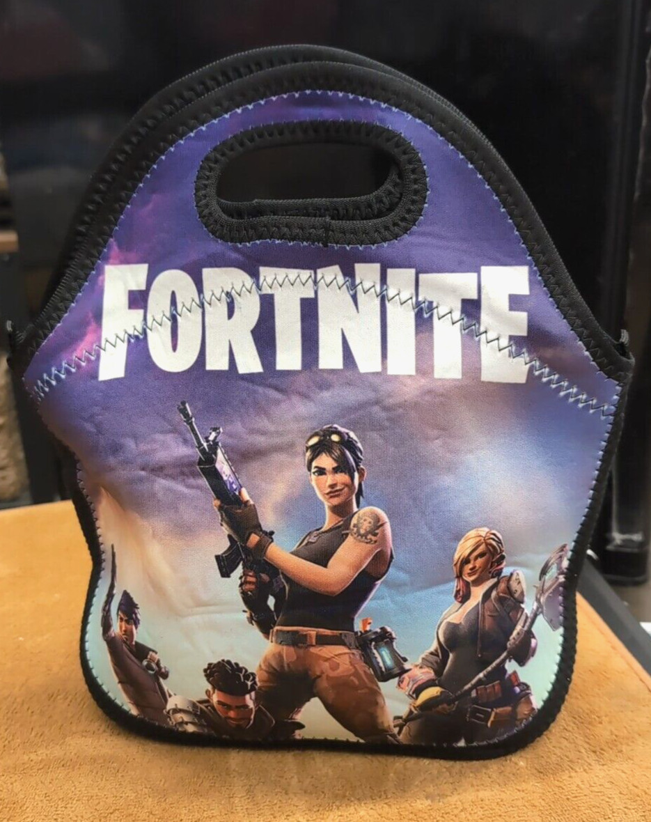 Fortnite Game Insulated Soft-Sided Lunch Box Handbag with Zipper