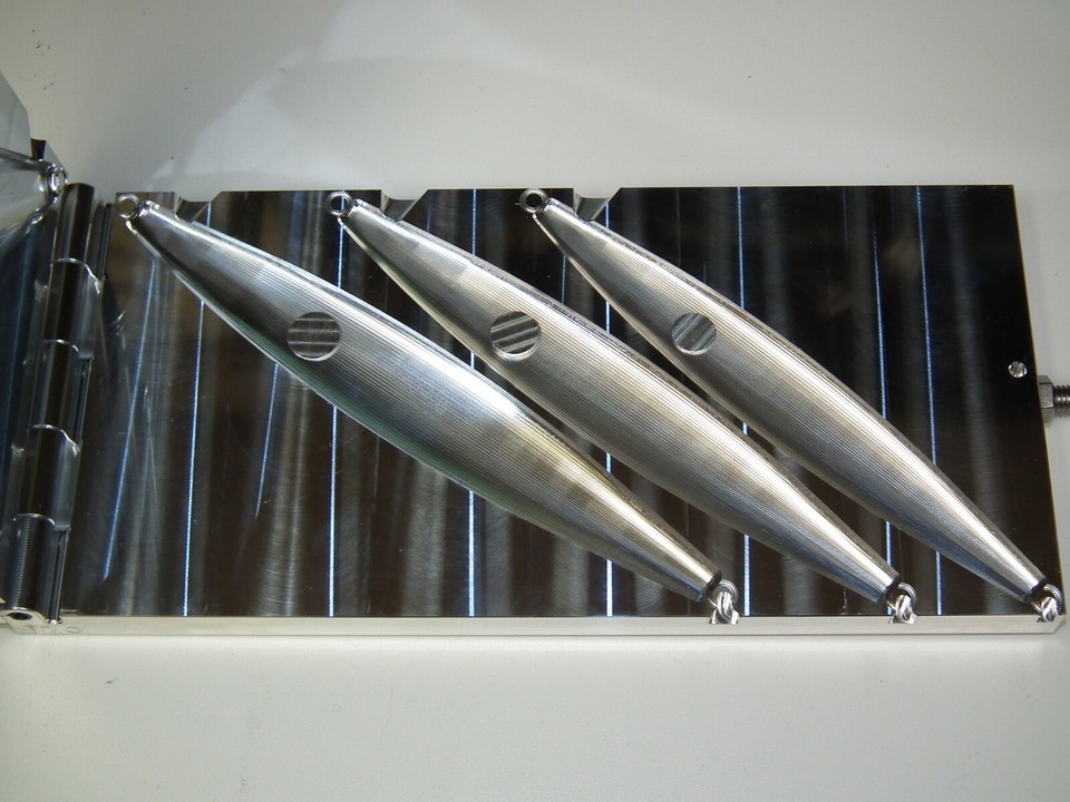 Saltwater Fish Jig -5 mold 16, 20, 24oz vertical jigging CNC Aluminum ...