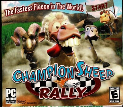 Champion Sheep Rally Pc New Vista XP Insane Sheep Arcade Racing Game ...