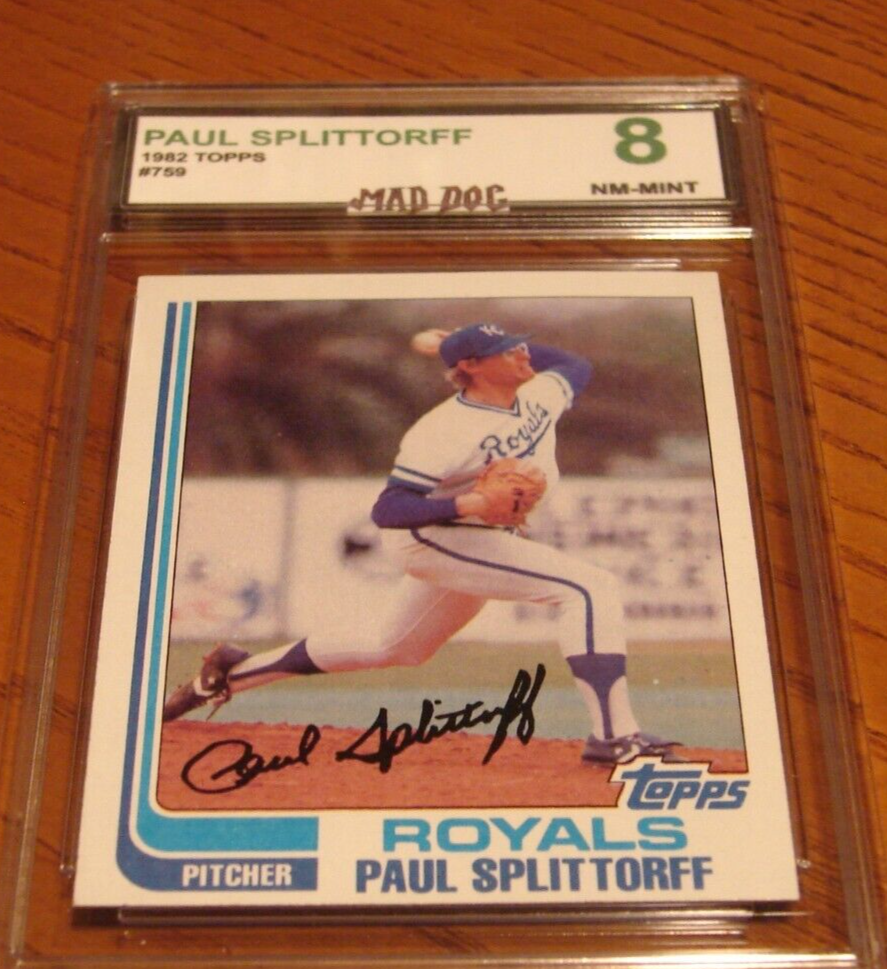 PAUL SPLITTORFF****1982 TOPPS----MINT 8****ROYALS----Set BREAK--#759 ...