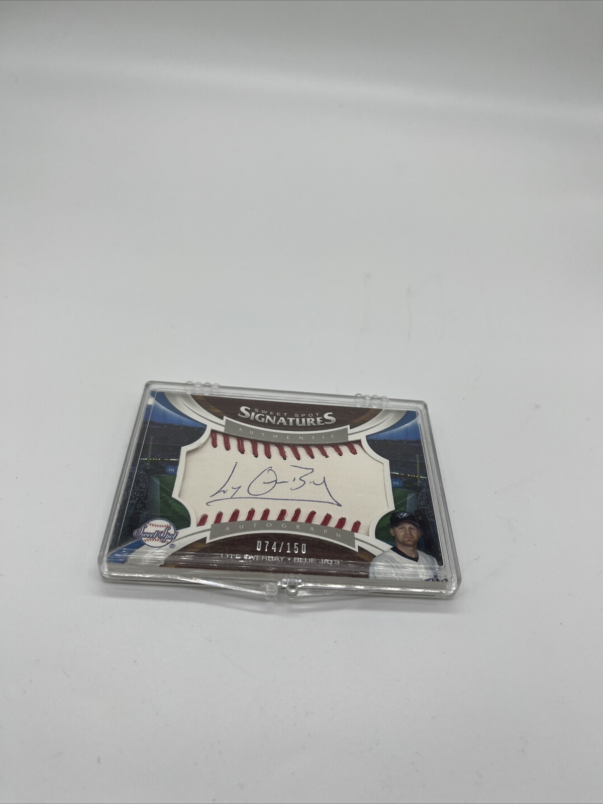 Lyle Overbay First Base sweet spot signatures Authentic Autograph 074/ ...