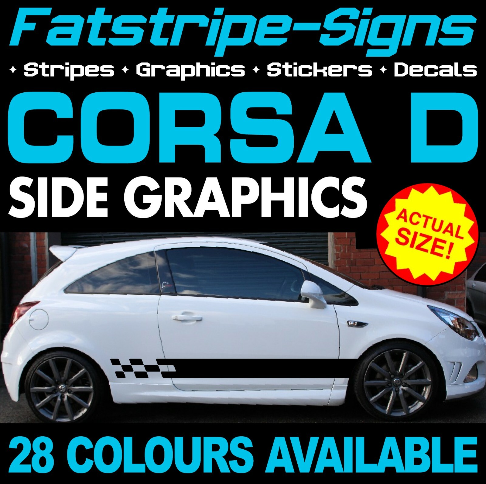to fit VAUXHALL CORSA D GRAPHICS STICKERS STRIPES DECALS OPEL VXR SXI ...