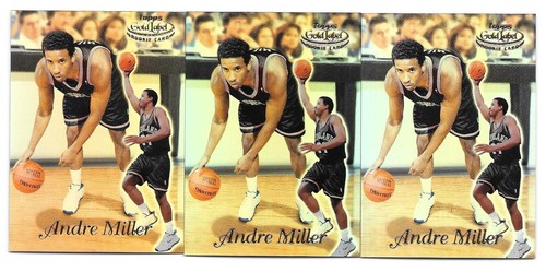 ANDRE MILLER ROOKIE LOT 1999-00 TOPPS GOLD LABEL 93 CLE CAVALIERS UTAH ...