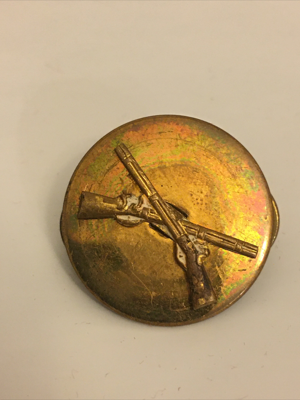 Infantry Military Cross Rifles Metal Lapel Pin Tie Ta… - Gem