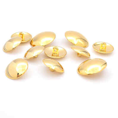 YELLOW GOLD DOME SHANK BUTTONS ABS Sizes 18mm and 23mm | eBay UK