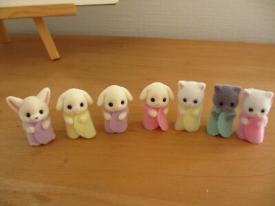 Sylvanian Families 7 Small Baby Knights Figures Calico Critters Fox 2nd ...