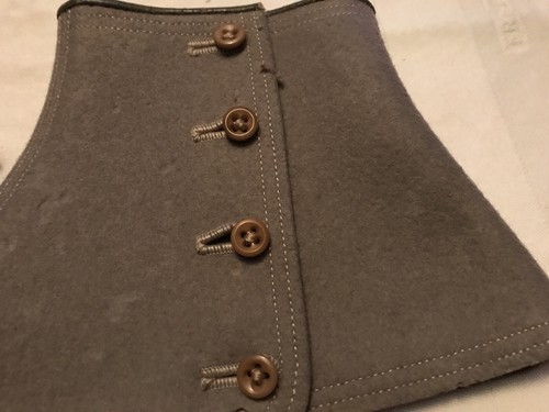 1800’s Vintage Grey Felt Edwardian Victorian Spatterdashes “Spatts” | eBay