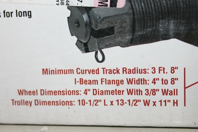 Replacement Side for a 60509 Haul Master 2 Ton Push Beam Trolley 4000 ...