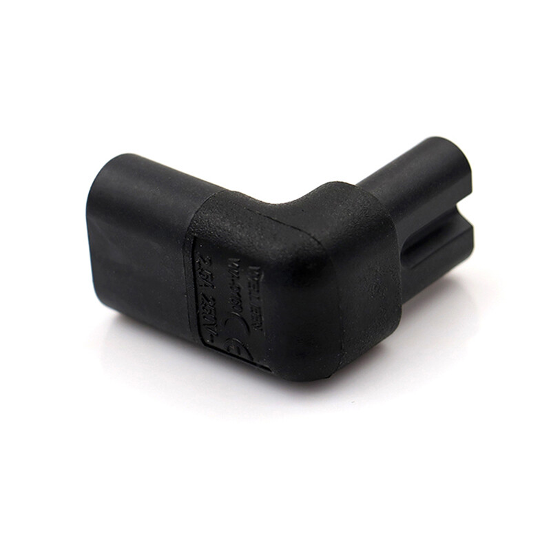 1Pc IEC 320 C7-C8 90 degree up down angled right angle AC power adapter ...