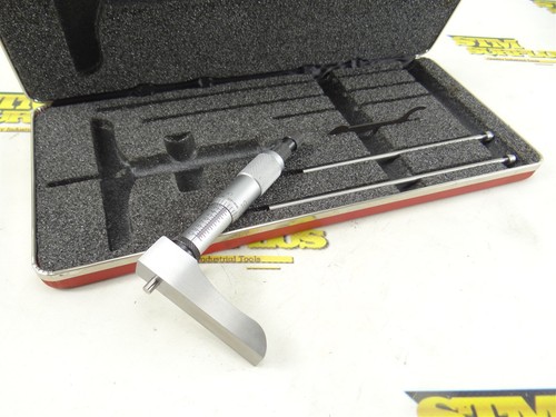 STARRETT NO.440 DEPTH MICROMETER 2-1/2" HALF BASE LENGTH 0-3" RANGE ...