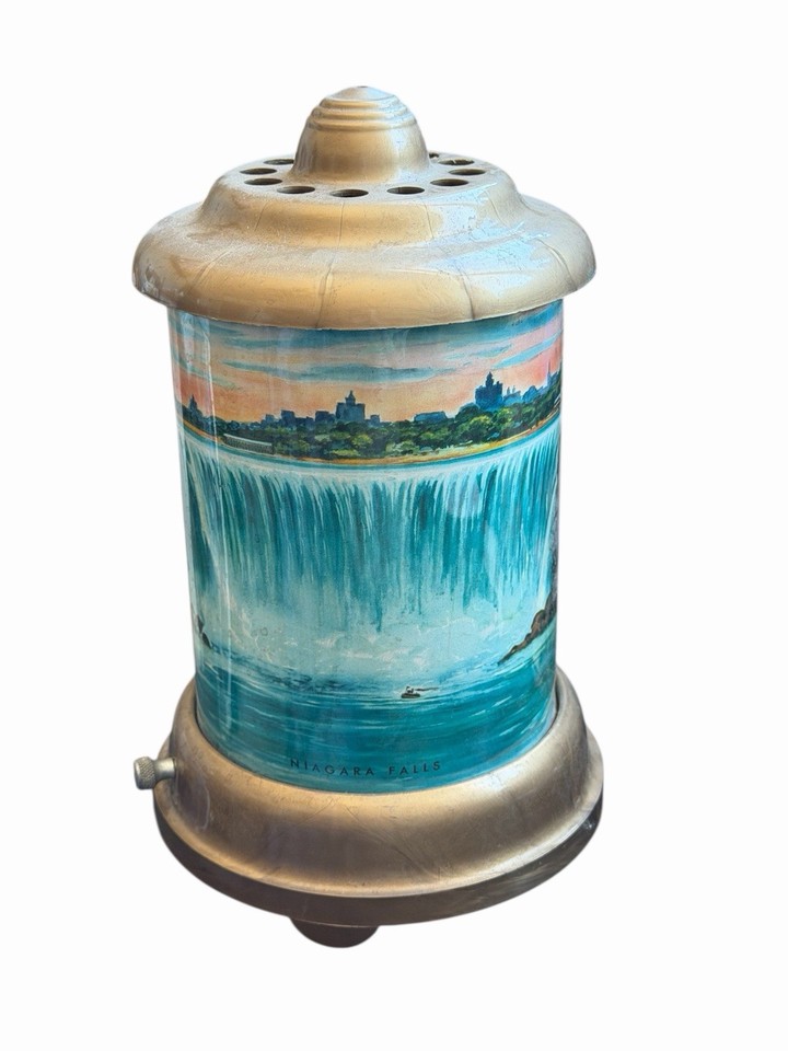 Vintage 1950 B. Leech Niagara Falls Motion Lamp Roto-Vue Lamp ...