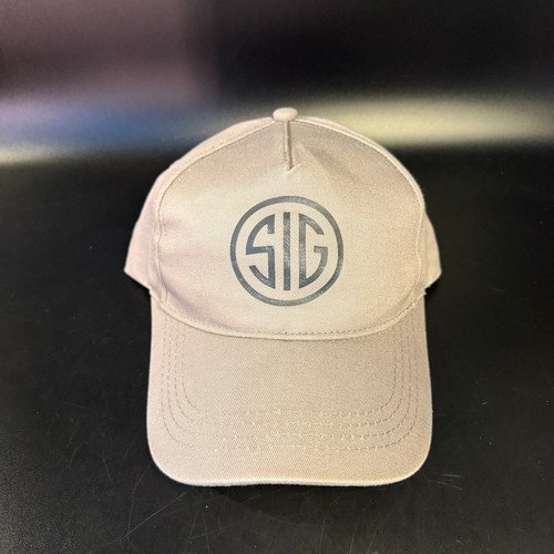 SIG Sauer Logo Hat Cap Adjustable Baseball Style Sand Color | eBay