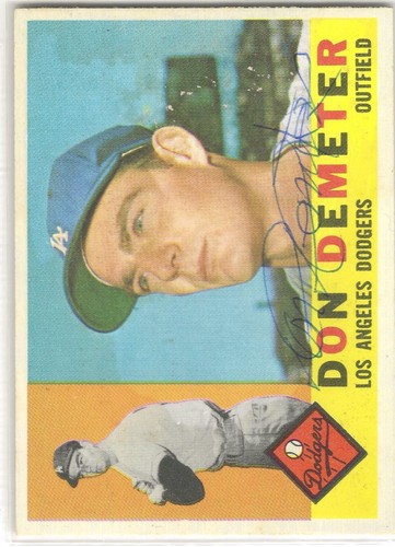 Don Demeter Auto - Signed Autograph 1960 Topps #234 - MLB Los Angeles ...