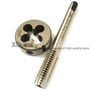 2pcs Left Hand unified thread tap and Die set UNC5/16-18 LH taps dies ...