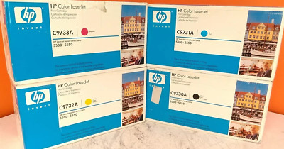 NEW Sealed Set of 4 HP CMYK Toner Set C9730AC C9731A C9732A C9733A ...