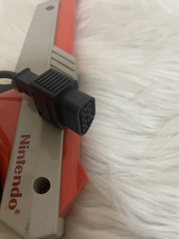 Nintendo NES Zapper Gun Controller Orange W/ Super Mario & Duck Hunt ...