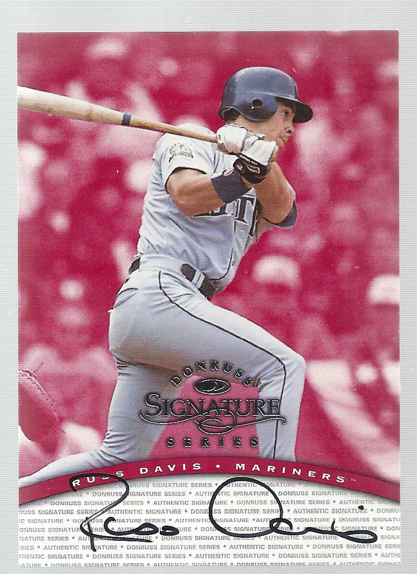 Russ Davis 1997 Donruss Signature Auto card Mariners | eBay