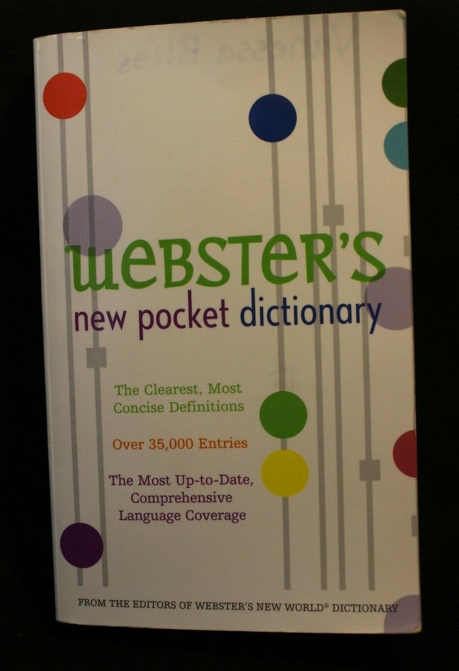 Book - WEBSTER'S New Pocket Dictionary - 3.5" x 7" 9780142420898| eBay