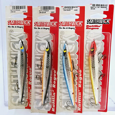 Vtg 1997 Smithwick Floating 4 1/2" Rattlin' Rogue 1/3 Oz Jerkbait 0-2 Ft Choose | eBay