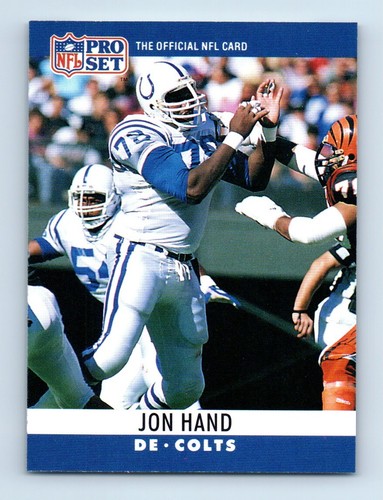 1990 Pro Set Jon Hand Indianapolis Colts #132 | eBay