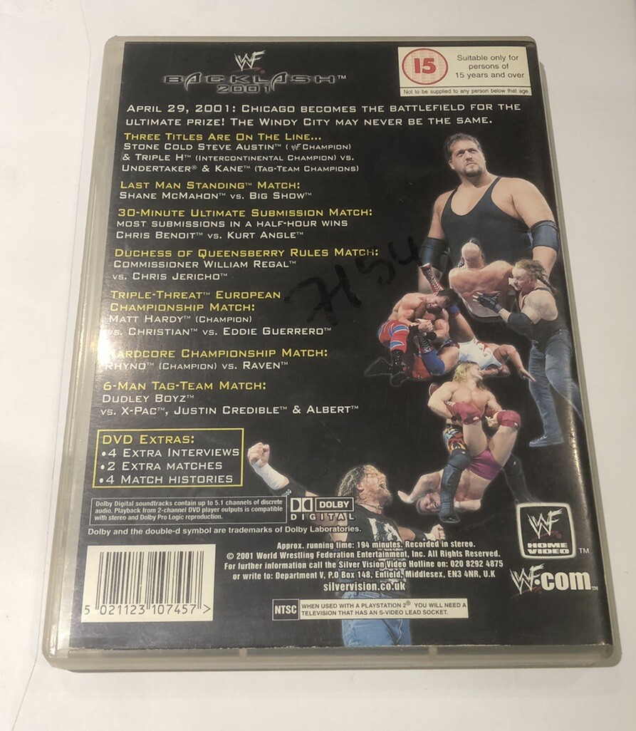 WWF - Backlash 2001 (DVD, 2001) for sale online | eBay