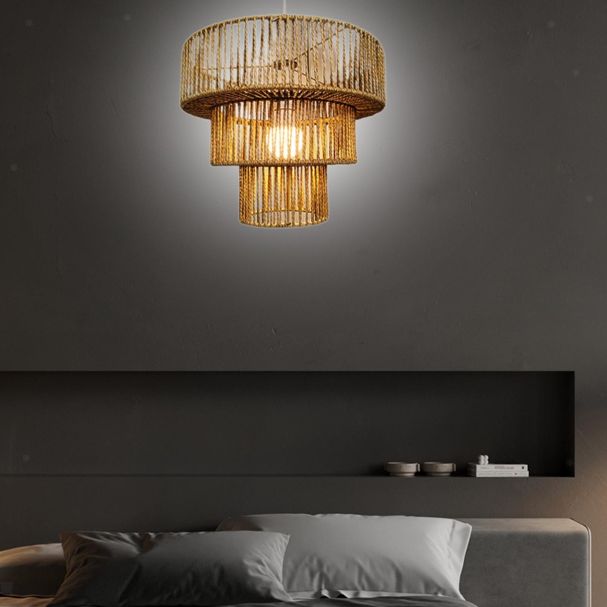 Pendant Light Replacement Covers XL Antique Holophane 3 Part Pendant