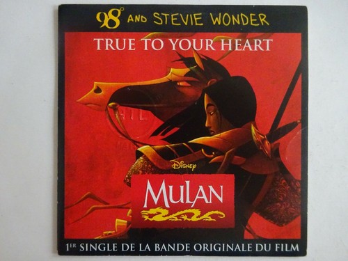 B.O.F. MULAN : TRUE TO YOUR HEART (98° AND STEVIE WONDER) ♦ CD Single ...