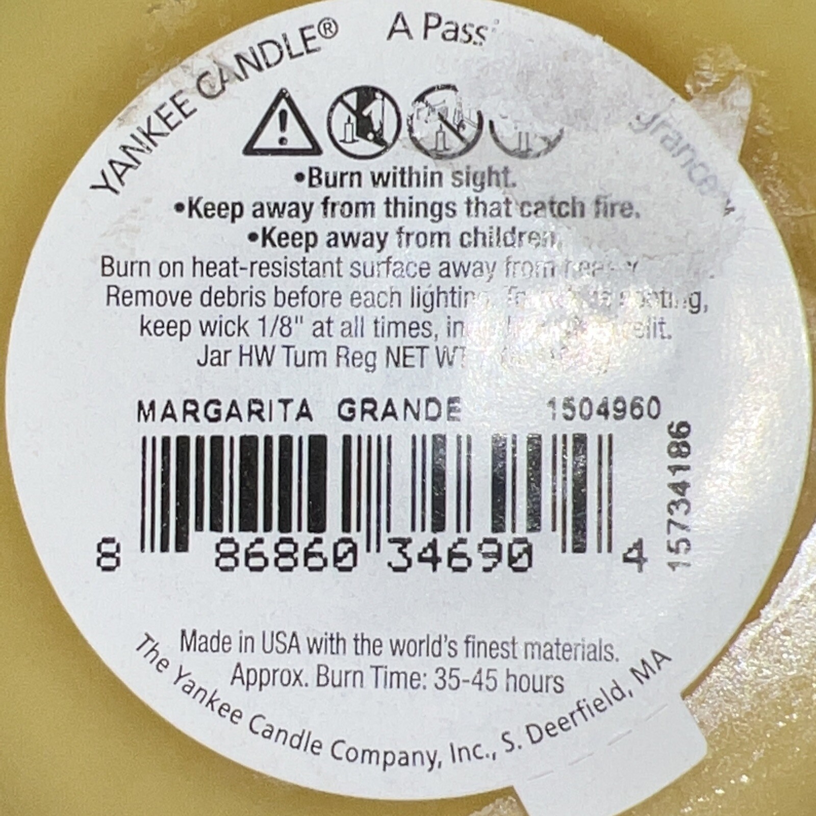 Yankee Candle Barcode