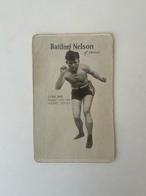 Tough C 1910s Battling Nelson Boxing Postcard Poor | eBay