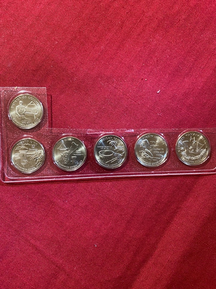Washington Quarters 2009-D Chioce BU Uncirculated Full Set 6 Coins | eBay